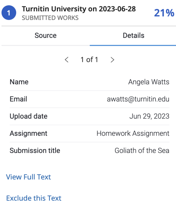 Navigating the classic Similarity Report – iThenticate Guides
