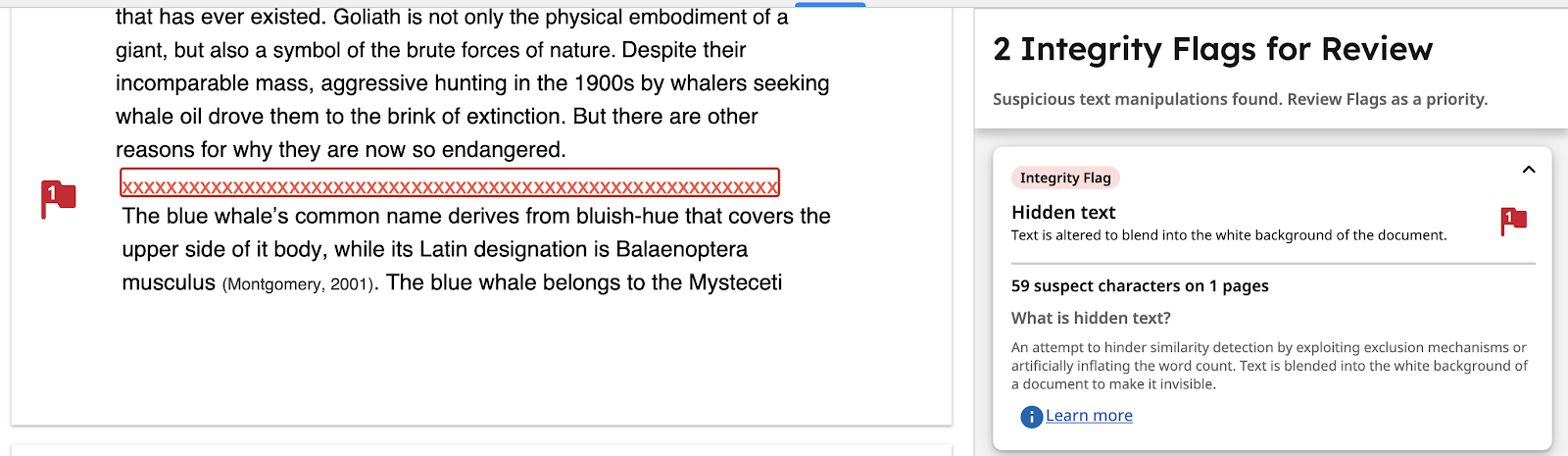 Integrity flags in the new Similarity Report – iThenticate Guides