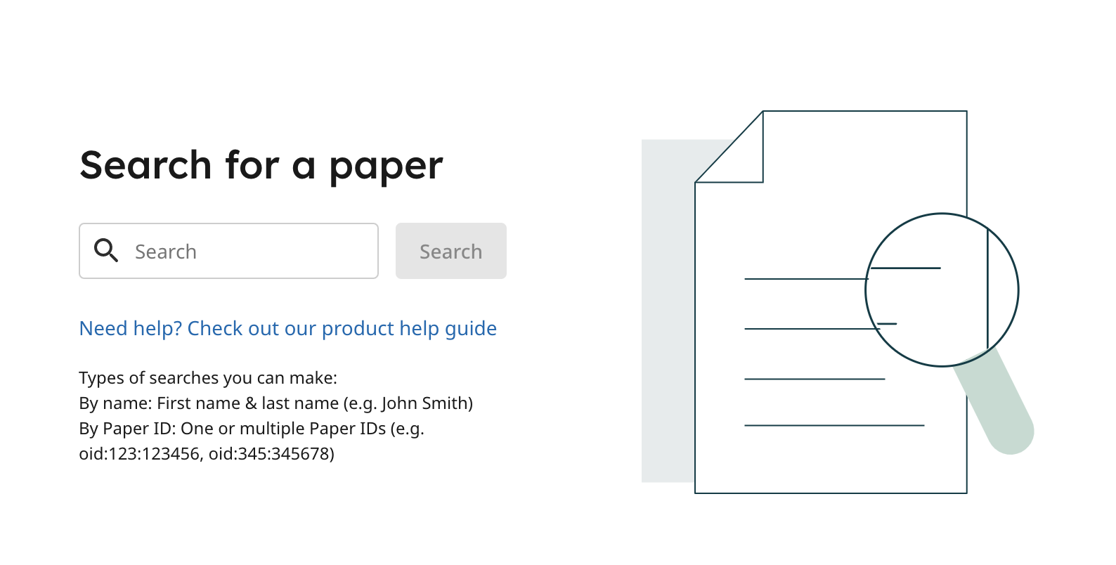 Finding a submission with the Paper Lookup tool – iThenticate Guides