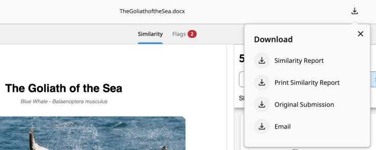 Downloading and sharing the new, enhanced Similarity Report ...
